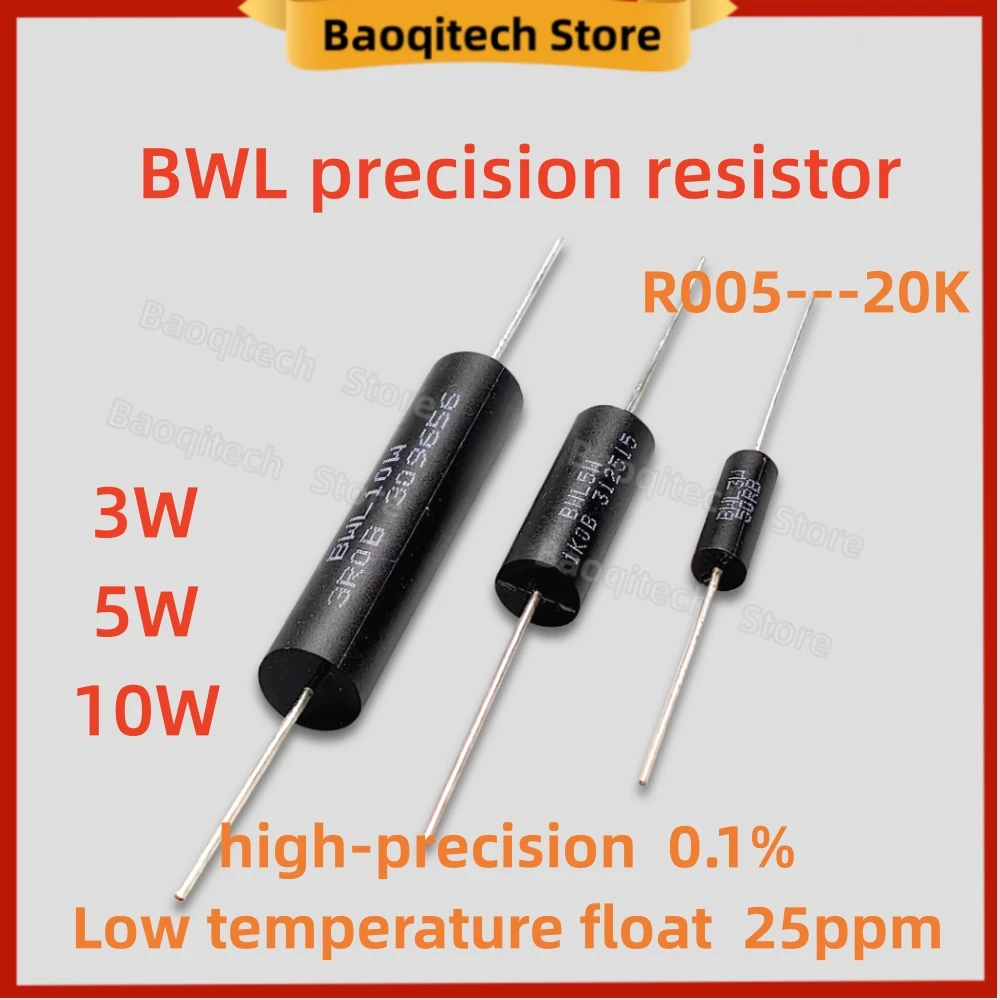 3W 5W 10W BWL High Precision Resistor R005 -- 20K Ohms 0.1% Low TCR Non ...