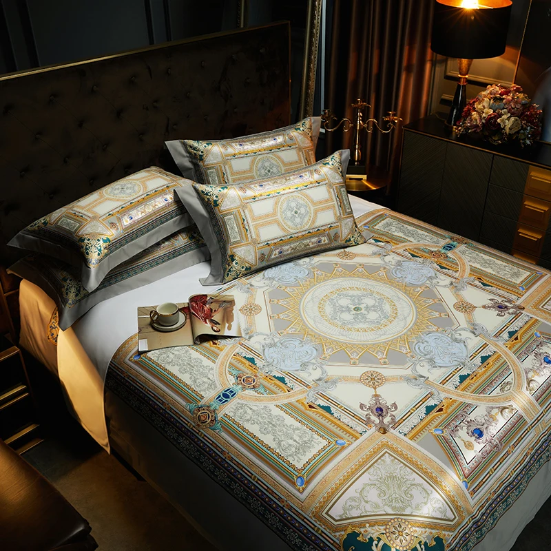 European-Style-Luxury-Vintage-Bedding-Set-1000TC-Egyptian-Cotton-Soft ...