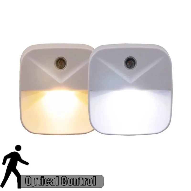LED Night Light EU Plug In Smart Motion Sensor Light 220V Wall Lamp for ...
