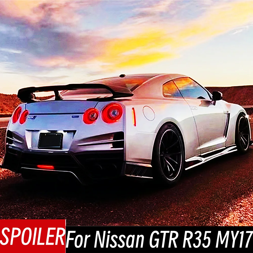 For 2008-2016 Nissan GTR R35 MY17 Bodykit Car Real Carbon Fiber Rear ...