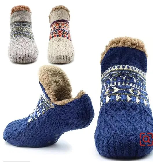 Winter-Indoor-Home-Slippers-Socks-Men-s-Floor-Socks-Knitted-Adult-Plus ...