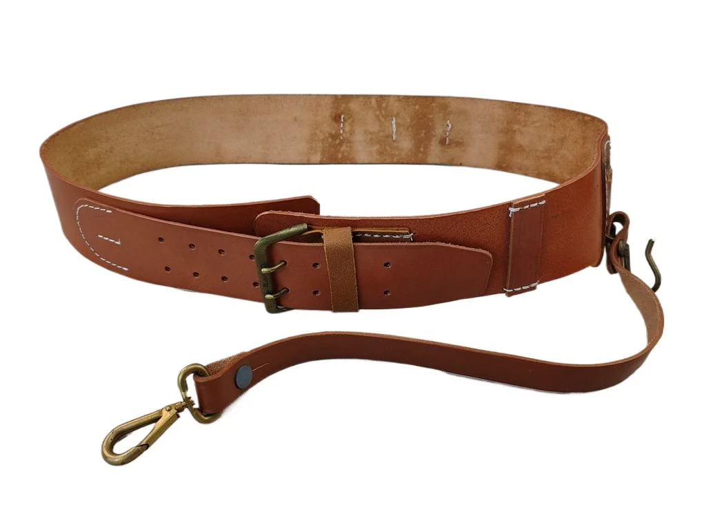 WW2 JAPANESE IJA ARMY OFFICER SWORD BELT GENUINE LEATHER WIDE 6.4 CM ...