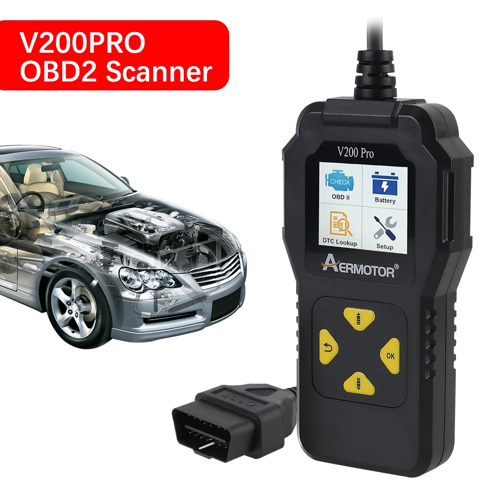 Car OBD 2 Scanner Engine Battery O2 Sensor EVAP Tester Diagnostic Tools ...