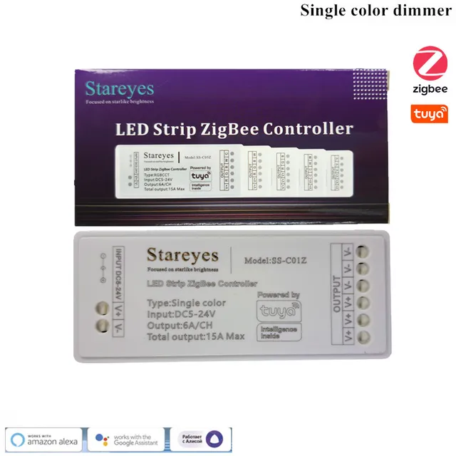 LED Strip Smart Tuya Zigbee Controller Single Color CCT RGB RGBW RGBCCT ...
