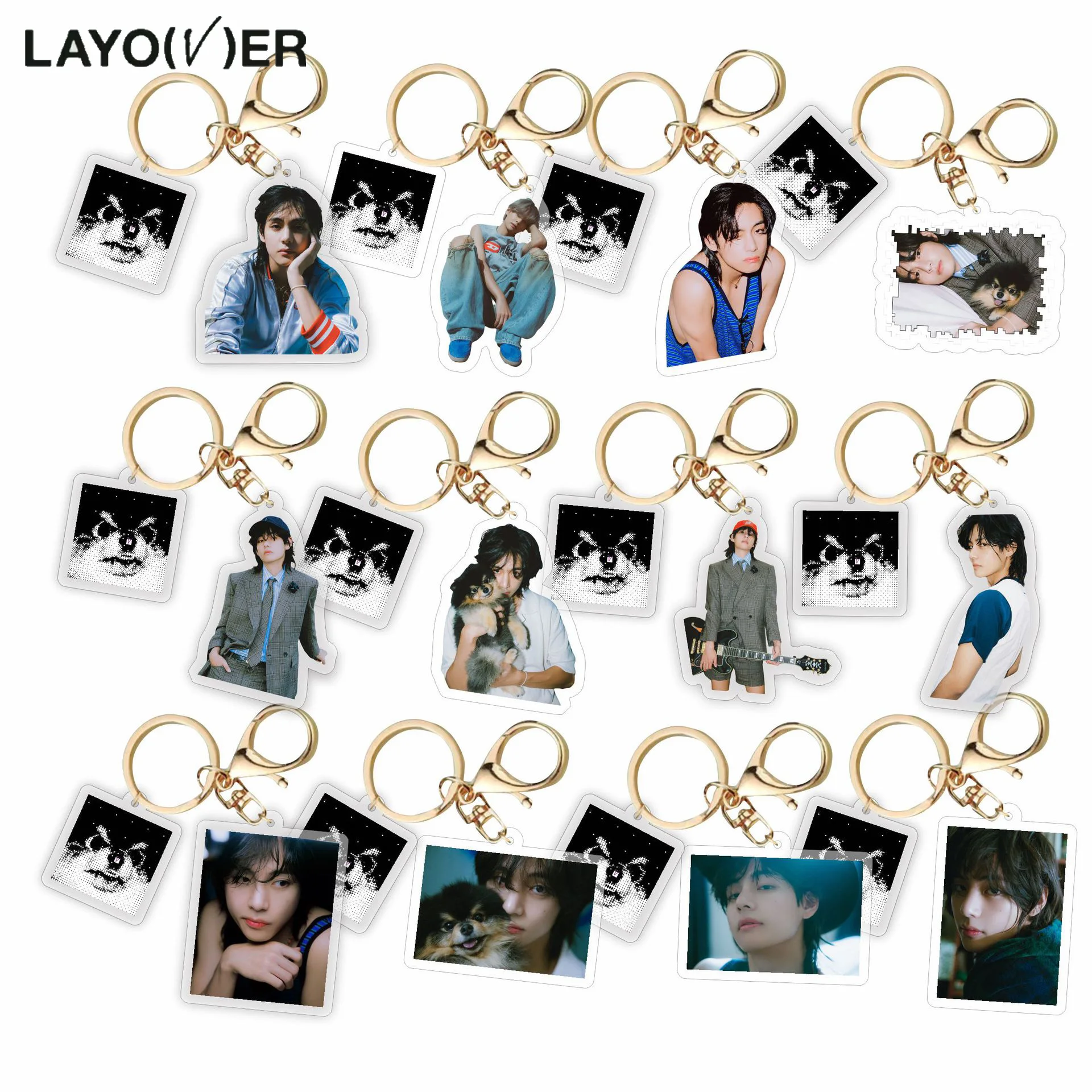 Kpop-Photocards-TXT-TaeHyung-V-Keychain-SOLO-LAYOVER-Album-BEOMGYU ...