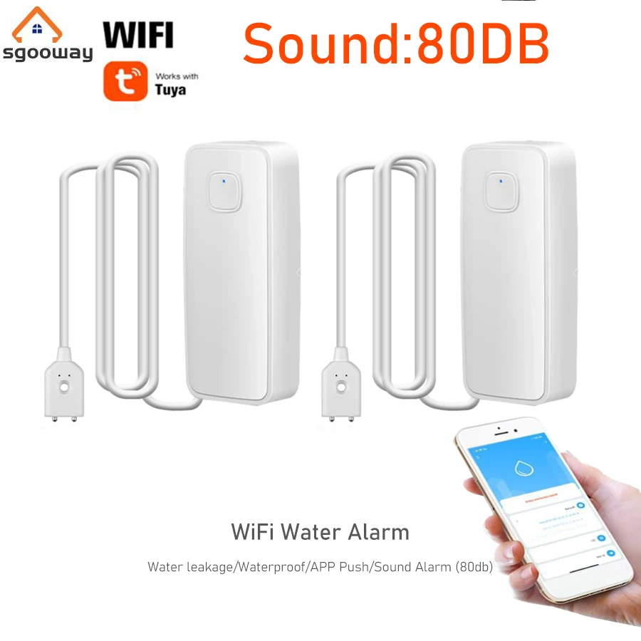 Tuya-Smart-Water-leak-Sensor-With-Sound-80DB-Detector-Alarm-For-Smart ...
