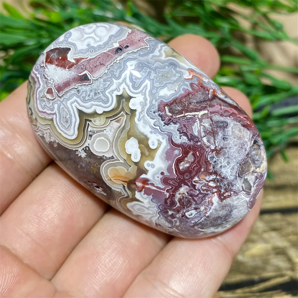 Red-Mexican-Agate-Crystal-Quartz-Natural-Stone-Palm-Reiki-Energy ...