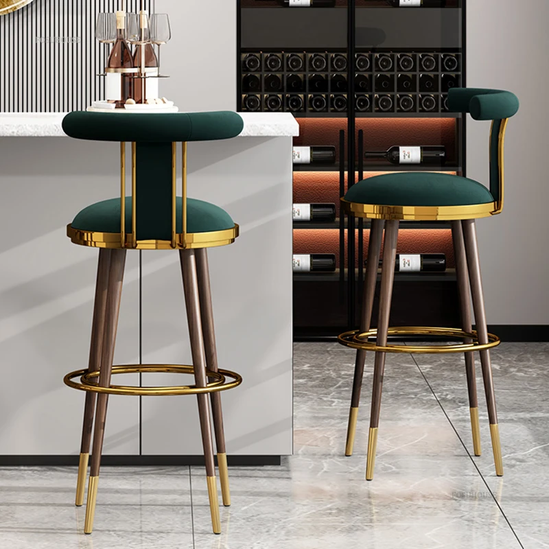 Modern-Simple-Solid-Wood-Bar-Chairs-Nordic-Light-Luxury-Creative ...