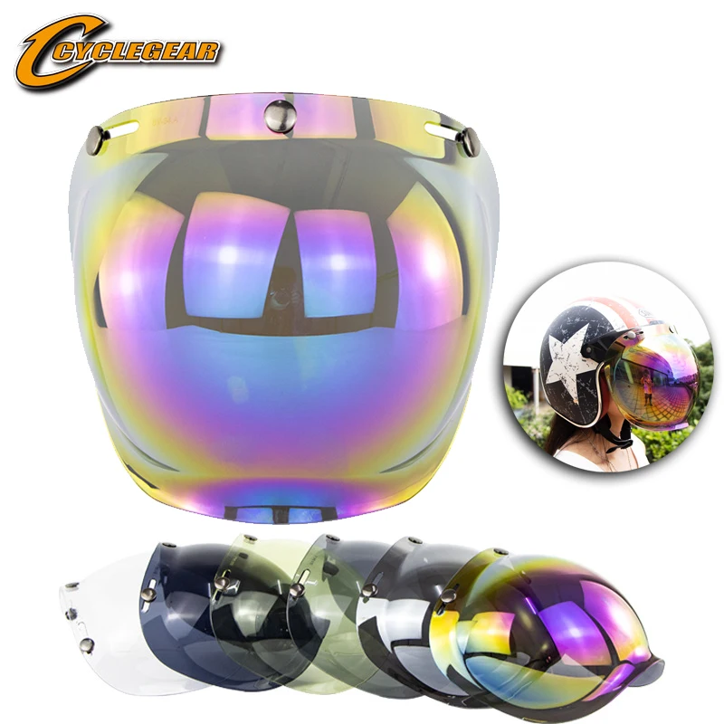 Bubble Visor Unisex Multi Color Motorcycle Windshield for Vintage ...