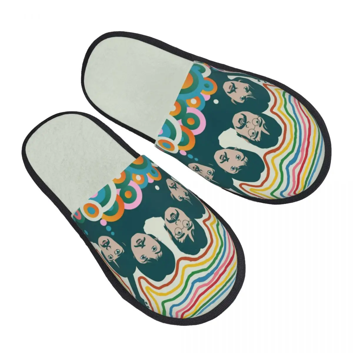 The-Beatle-Heavy-Metal-Rock-House-Slippers-Women-Comfy-Memory-Foam-Slip ...