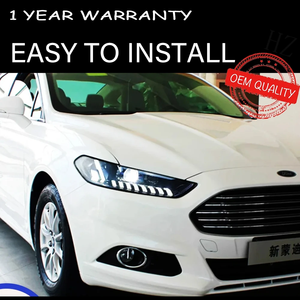 Headlight For BMW F20 2012-2014 Mondeo Car 12V H7 LED DRL Hella 5 Xenon ...