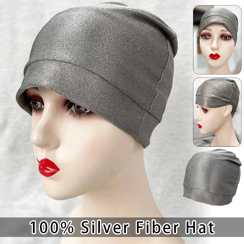 Anti Radiation Cap Silver Fiber Anti Radiation Cap Computers ...