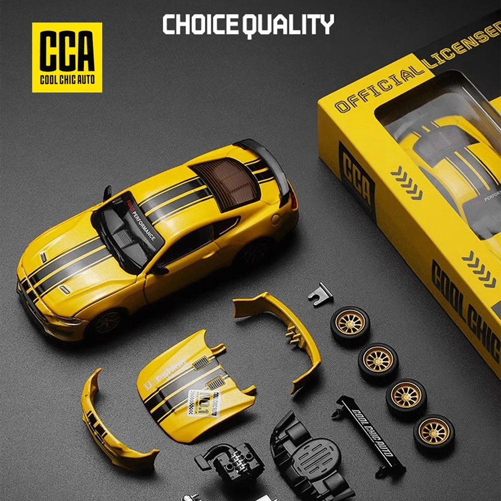 CCA-DIY-Customizable-1-43-Scale-Ford-Mustang-Alloy-Car-Model-Kit-Unique ...