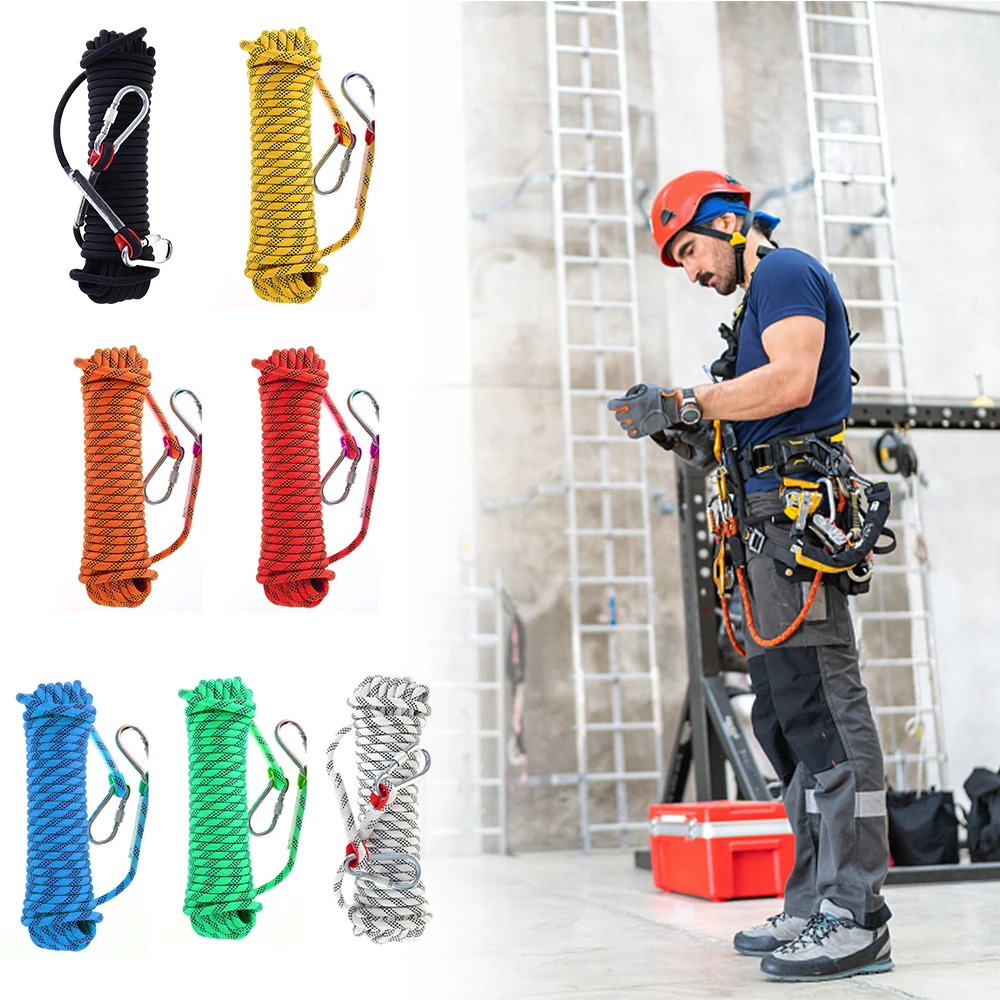 10M 20M Outdoor Floating Climbing Rope Auxiliary Ropes 10mm 12mm Dia ...