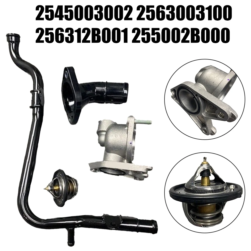 1x-Thermostat-Housing-Coolant-Pipe-For-Hyundai-For-I10-For-I20-2007 ...