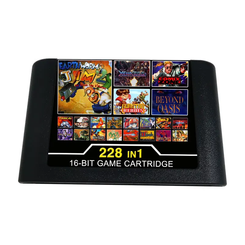 16-BIT-MD-Game-Card-228-in-1-Classic-Collections-Genesis-Multicart ...