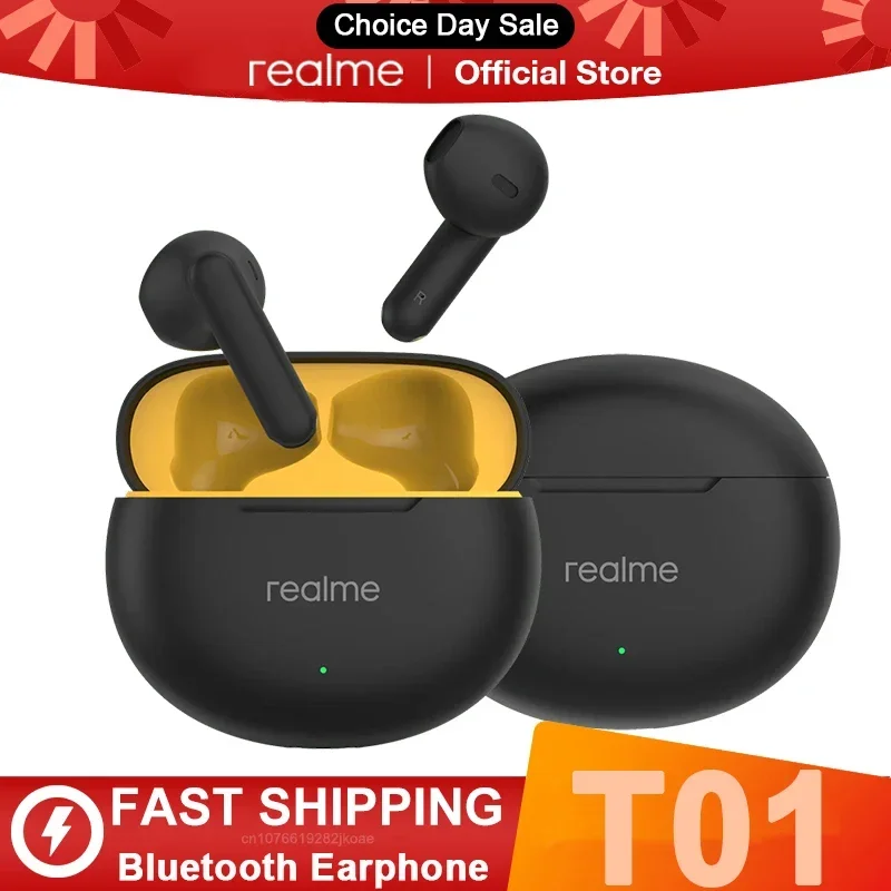New Realme Buds T01 TWS Earphones AI Call Noise Reduction Headphones ...