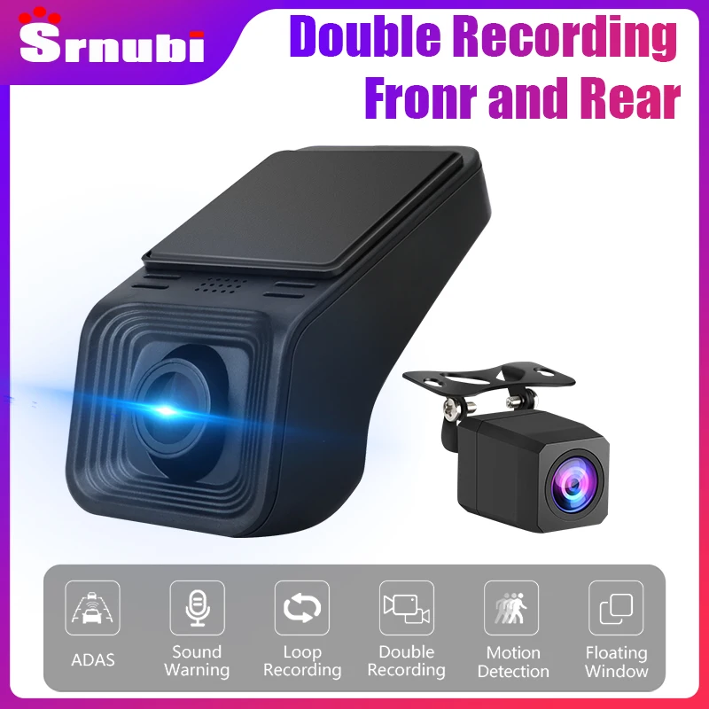 Full HD 170° Wide Angle Dash Cam for Android Multimedia Front And Rear ...