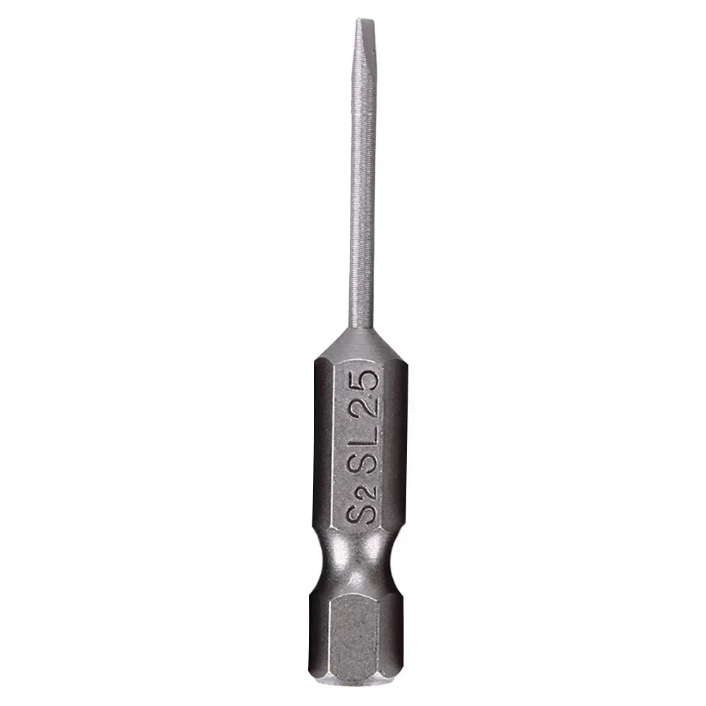1pc 50mm Magnetic Screwdriver Bit 2.0-6.0mm Flat Head Slotted Tip ...