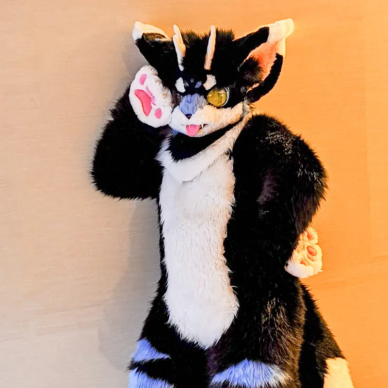 Mascot Costume Hand-made Fursuit Custom Animal Costume Full-loaded Half ...