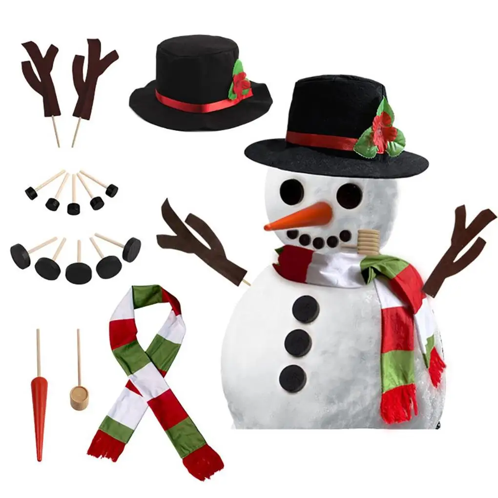 Snowman-Dressing-Making-Kit-com-chap-u-cachecol-e-bot-o-de-madeira ...