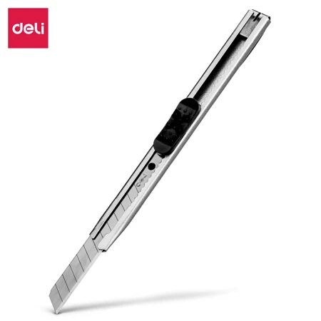 Deli 2053 Small Auto- Lock Stainless Steel Retractable Utility Knife ...