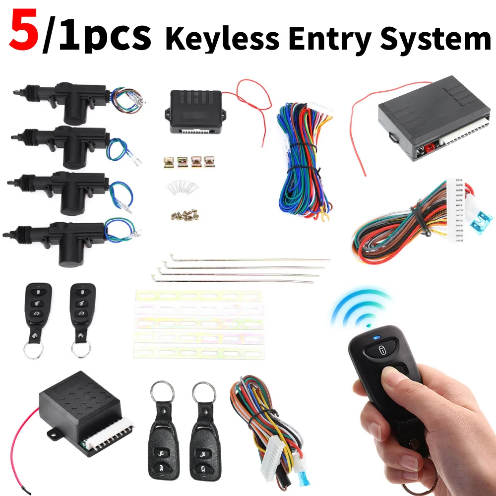 Keyless-Entry-System-Locking-Kit-Remote-Control-Car-Door-Lock-Kit-with ...