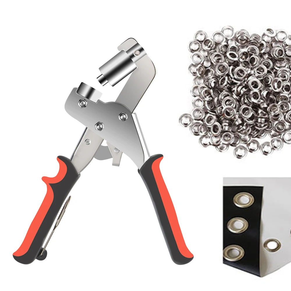 Grommet Eyelet Plier Kit Metal Air Hole Rivet Plier 3/8 Inch 10mm ...
