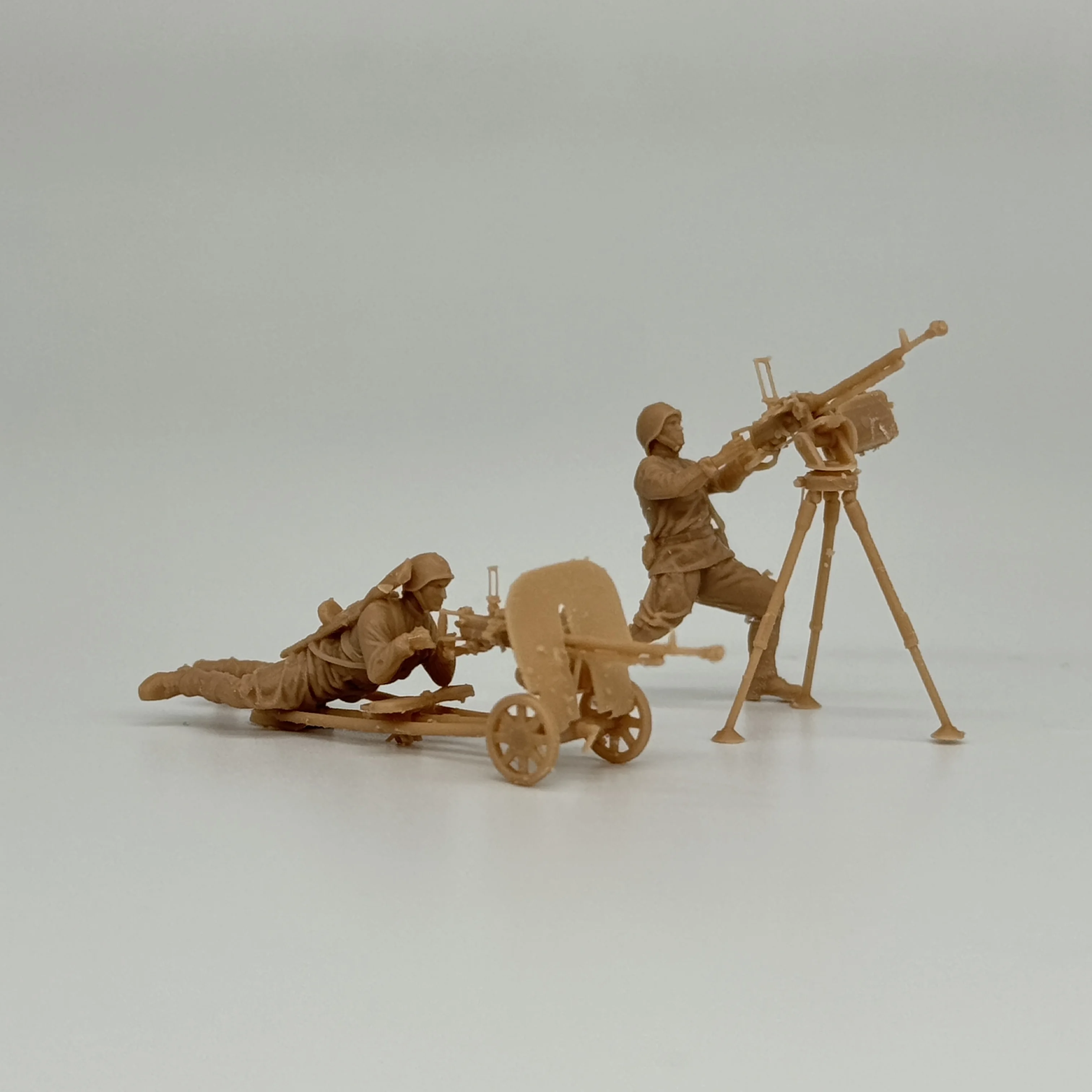 1/72 Scale Resin Model kit WW2 2 Soviet DSHK Heavy Machine Gun Soldiers ...