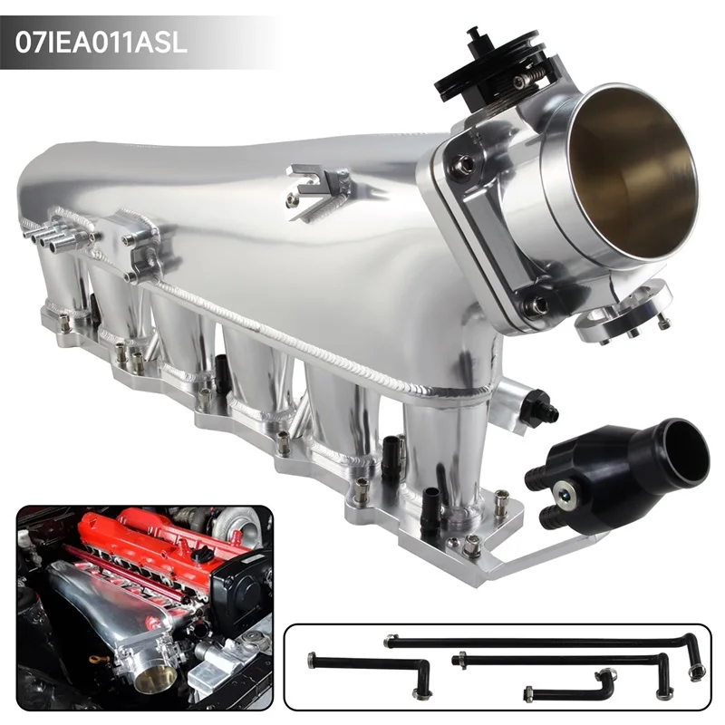 Intake-Manifold-Kit-90mm-Throttle-body-For-Nissan-Skyline-ECR33-GTS-GTS ...