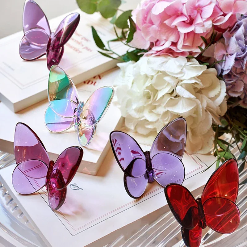 Crystal Papillon Butterfly Wings Fluttering Glass Lucky Butterfly ...