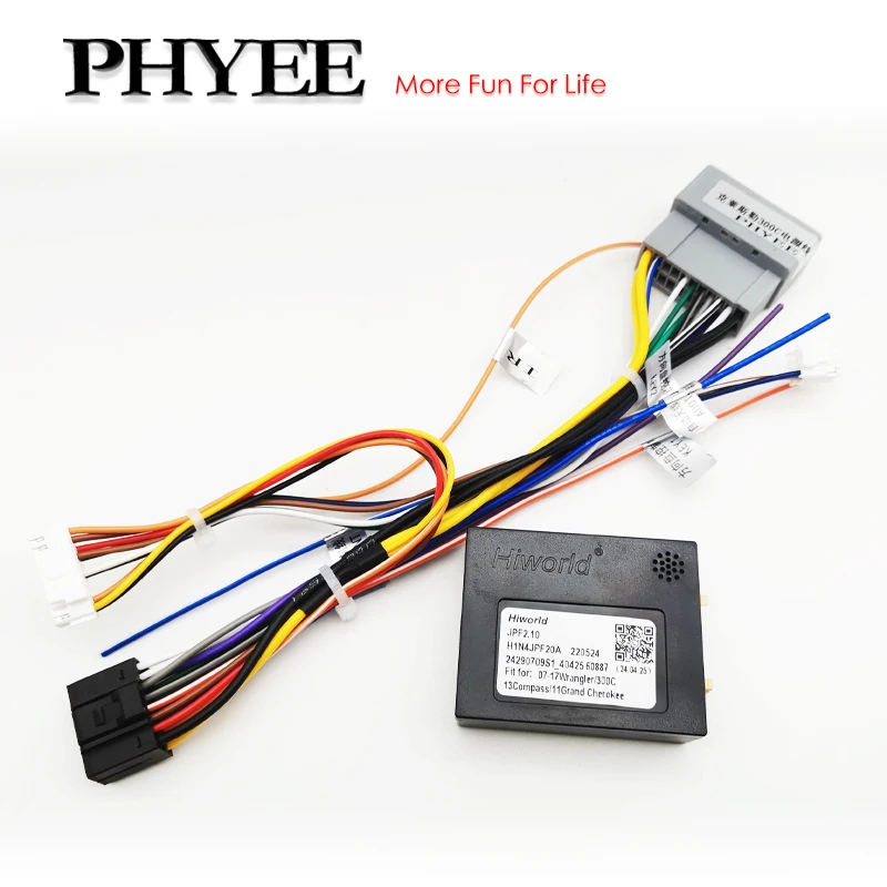 Radio Wiring Harness Adapter CAN Bus Decoder 16Pin Plug to 22 Pin Cable ...