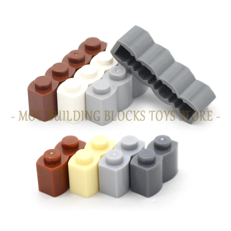 MOC-Parts-30136-30137-Brick-Modified-1x2-1x4-with-Log-Profile-Building ...