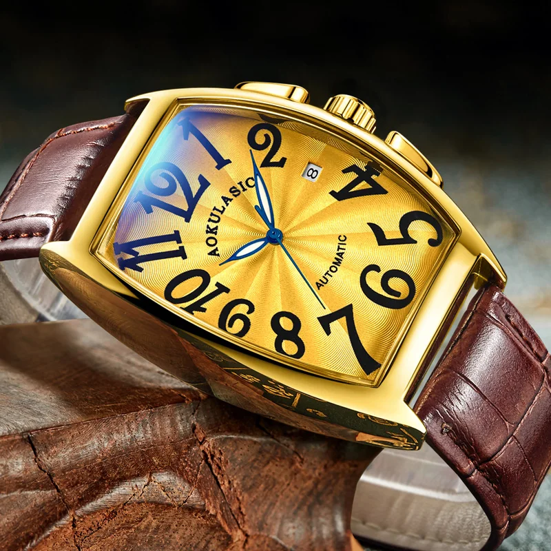 Aokulasic Automatic Mechanical Men Wristwatch Military Army Sport Male ...