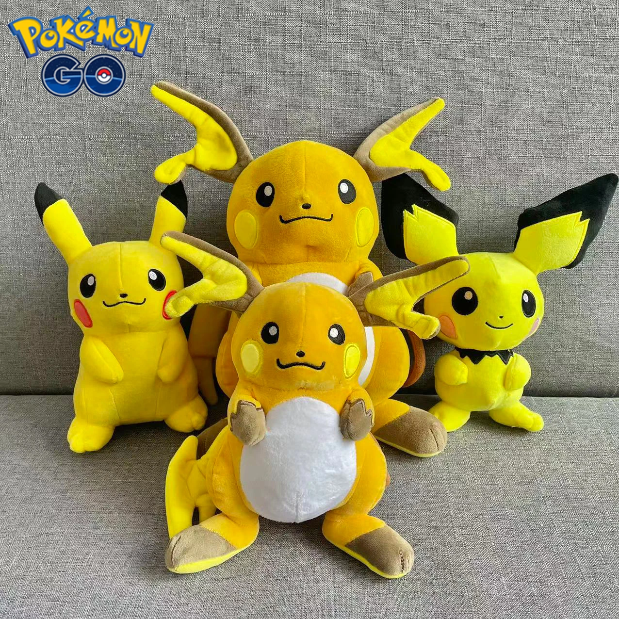 New Pokemon Stuffed Anime Pichu/Pikachu/Raichu Plush Toy Kawaii Cartoon ...