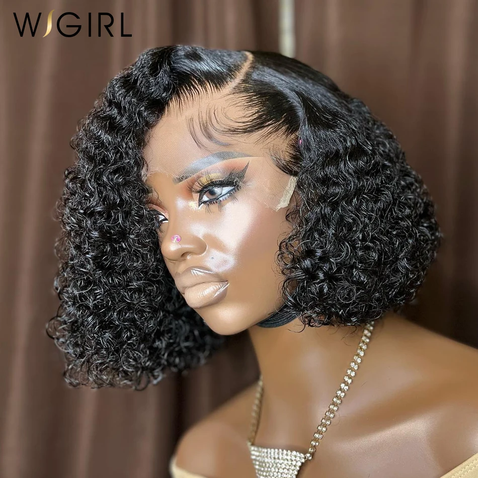 Deep-Wave-Short-Bob-Wig-13x4-Lace-Frontal-Wig-180-Brazilian-5x1-Short ...