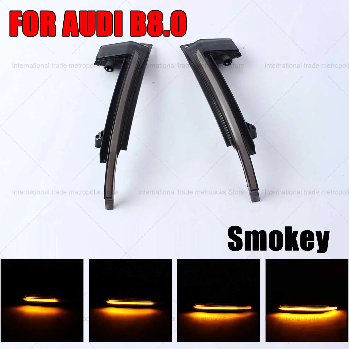 For Audi A4 A5 B8 B8.5 A3 8P Q3 A6 C6 S6 SQ3 A8 D3 8K LED Dynamic Turn ...
