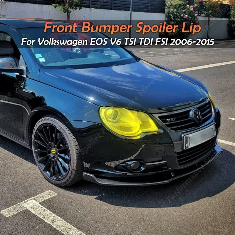 For-Volkswagen-EOS-V6-TSI-TDI-FSI-2006-2015-3Pcs-Car-Front-Splitter ...