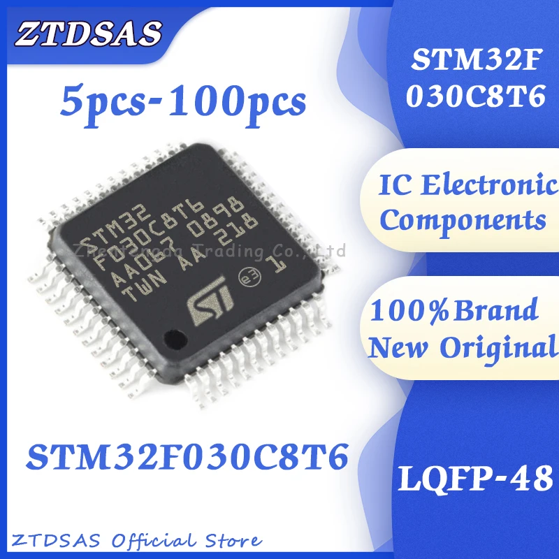 1-100PCS-STM32F030C8T6-STM32F030-STM32F-STM32F030C-STM32-STM32-IC-MCU ...