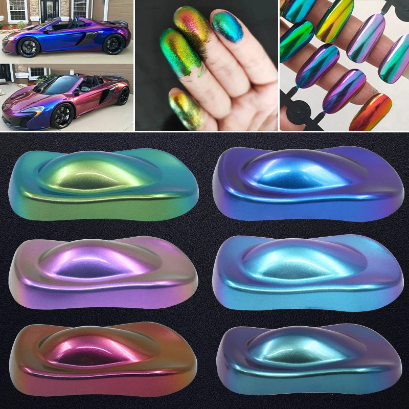 Chameleon Pigments Acrylic Paint Powder Coating Dye for Car Automotive ...