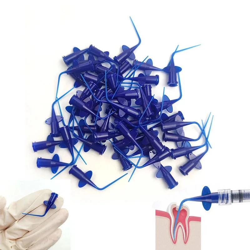 200Pcs Dental Disposable Plastic Syringe Tip Endo Irrigation Disposable ...