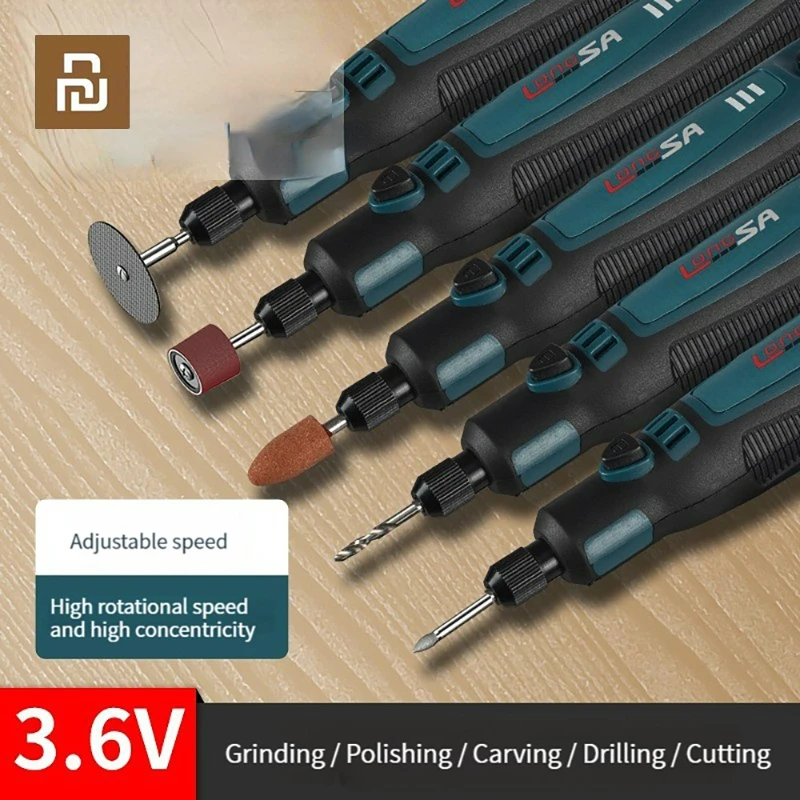 Youpin-Longsa-Mini-Grinder-Engraver-Pen-Cordless-Electric-Grinder-Set ...