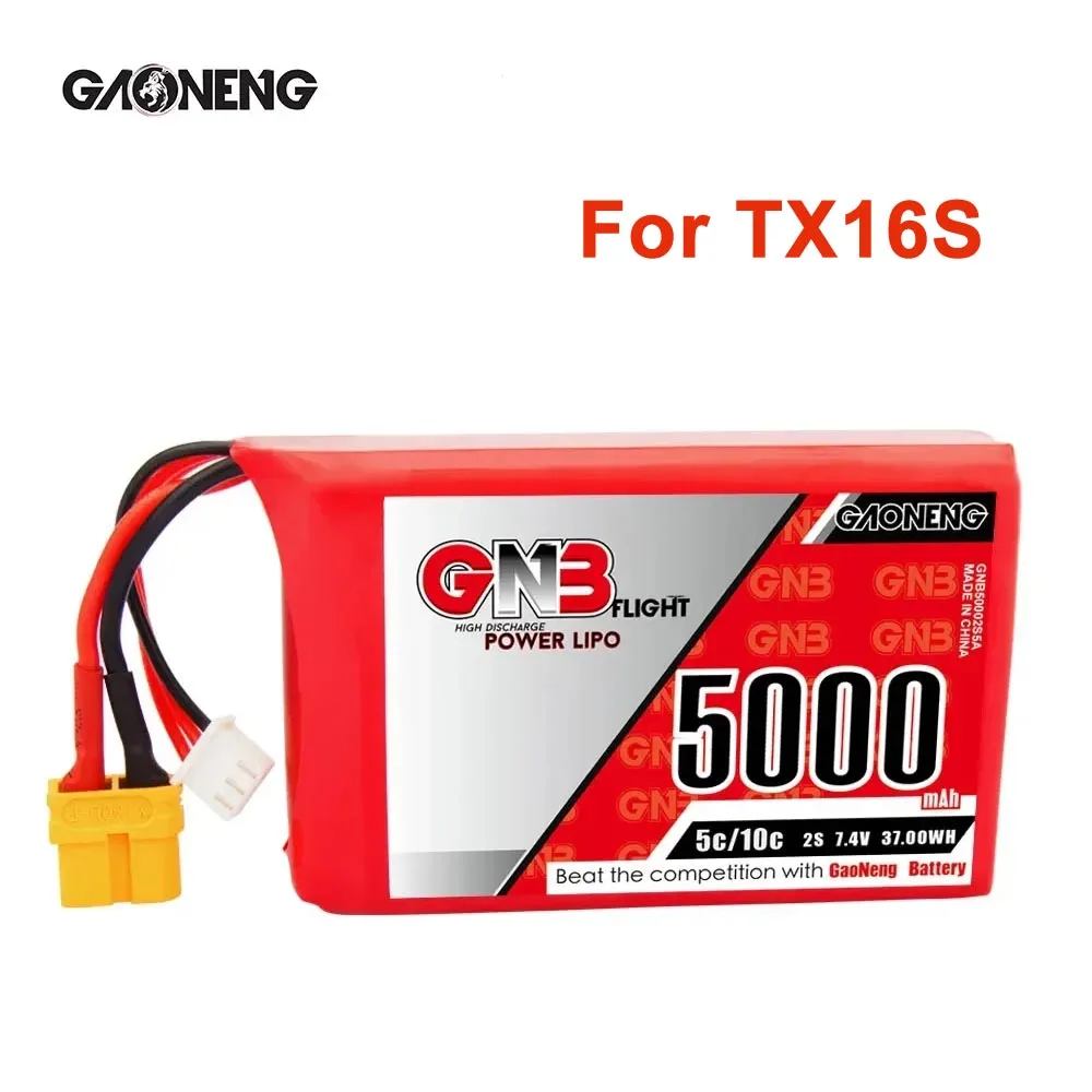 GNB-7-4V-5000mAh-2S1P-5C-10C-Lipo-Battery-With-XT60-Plug-For ...