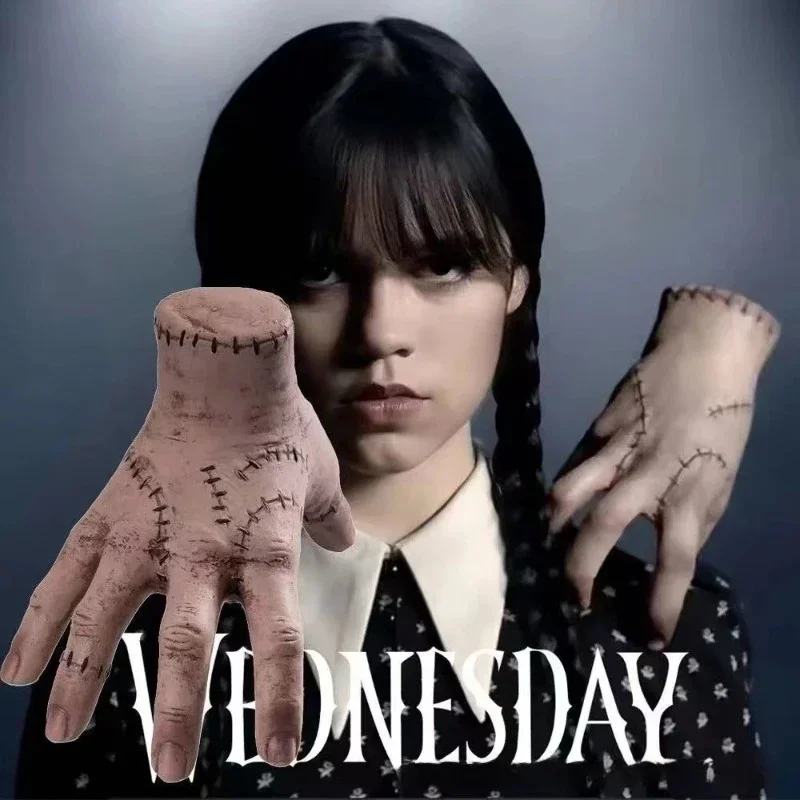 Halloween-Party-Wednesday-Addams-PVC-Things-Hand-Cosplay-Costume-Prop ...
