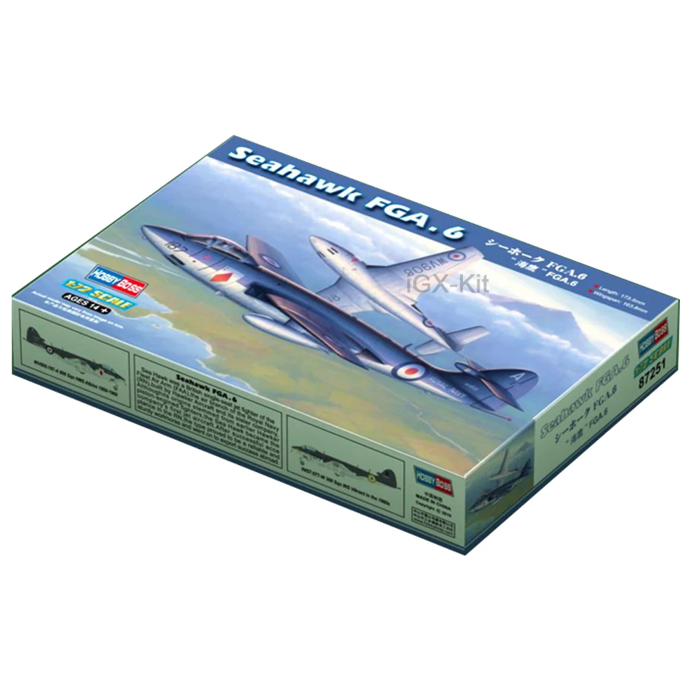HobbyBoss 87251 1/72 Scale British Seahawk FGA6 FGA.6 Fighter Jet ...