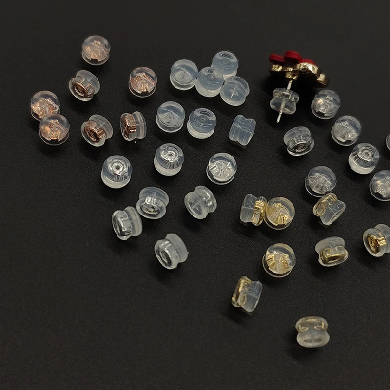 10 20pcs High Quality Silicone Ear Back Stoppers Color Preserving ...