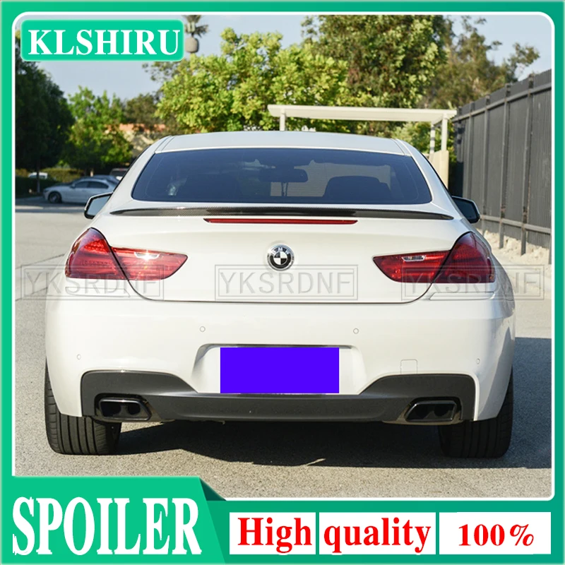 For-BMW-6-Series-F06-M6-F12-F13-Carbon-Fiber-Rear-Trunk-Spoiler-Tail ...