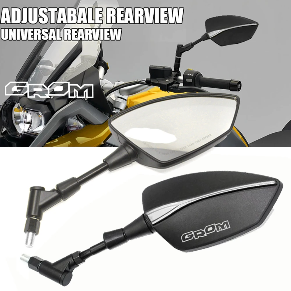 Motorcycle Rearview Mirrors HandleBar Cafe Racer CNC Scooter Bar End ...