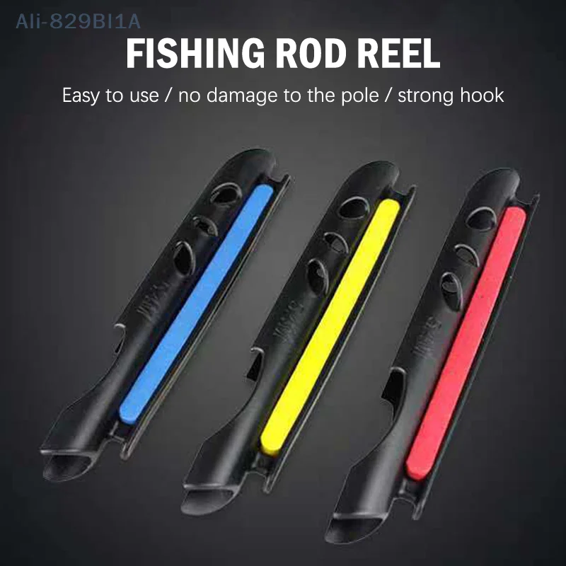 Random-Fishing-Coiling-Plate-Clip-On-Rod-Fishing-Line-Holder-Line ...