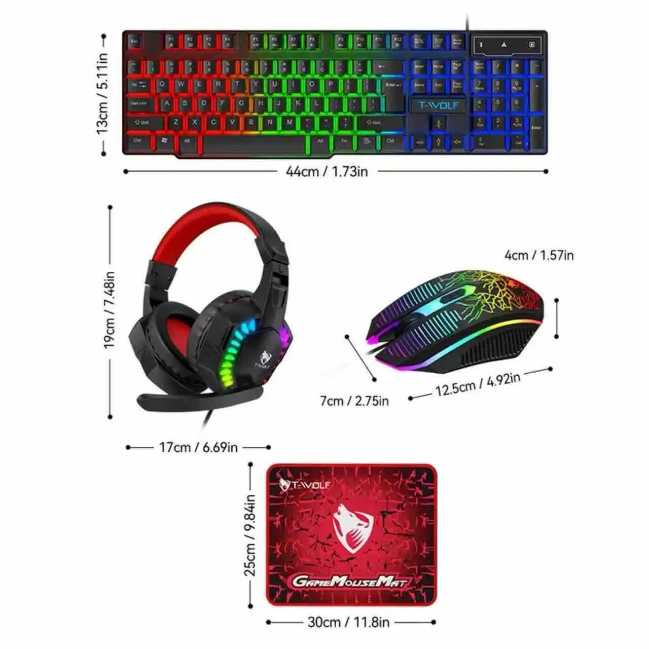 4-in-1 Gaming Keyboard Mouse Headset Combo – The Future Gen Tech